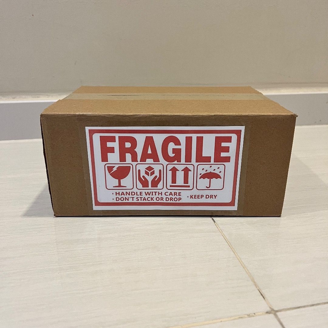 Parcel box / Mailing Box / Courier Box with Fragile labels (10 Boxes ...
