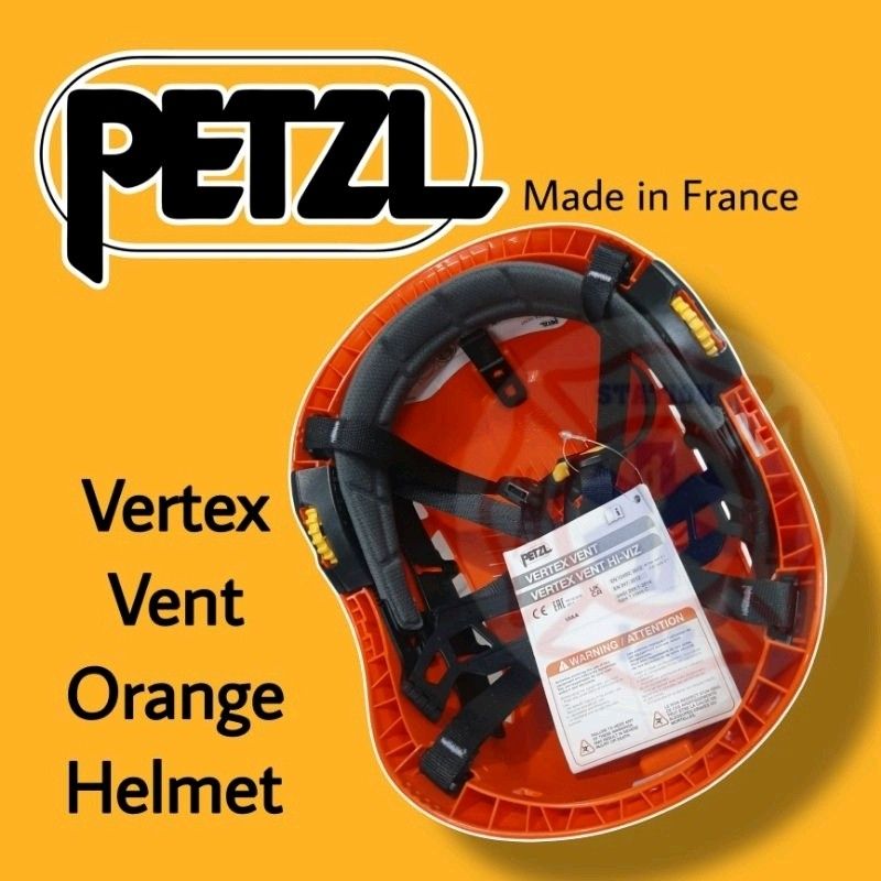 Petzl Vertex Vent Orange Helmet Comfortable and Ventilated Helmet on ...