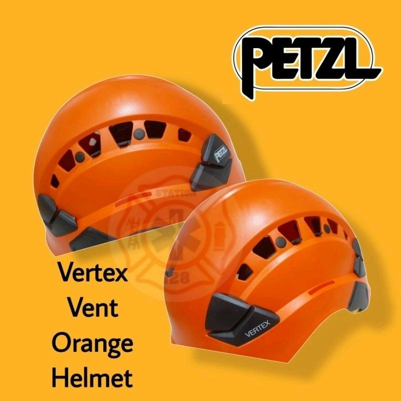 Petzl Vertex Vent Orange Helmet Comfortable and Ventilated Helmet on ...