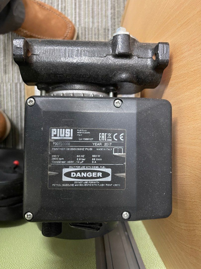 Piusi Panther 56 Diesel Pump 240V AC 56LPM F00730000, Car Accessories ...