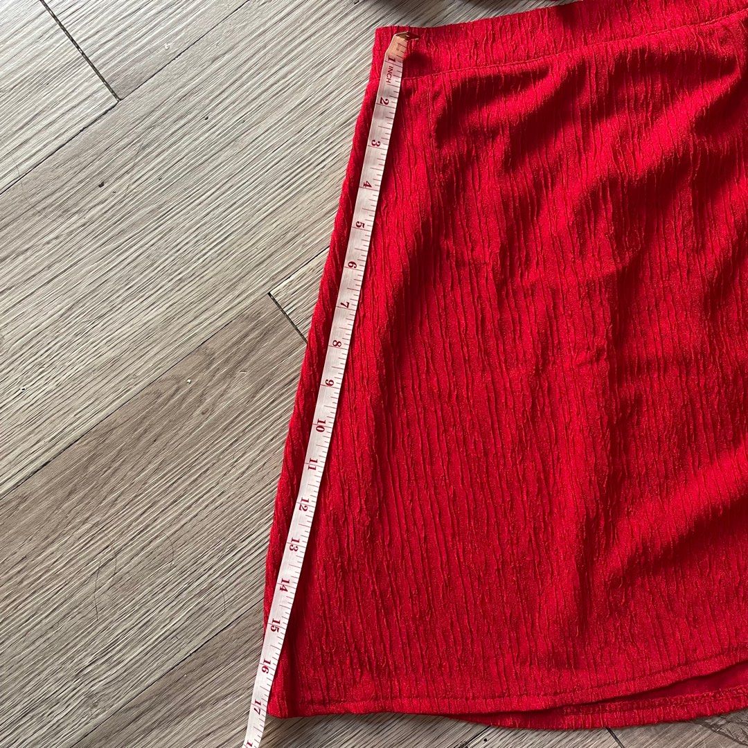 (Plus size) Red co-ords skirt, Women's Fashion, Dresses & Sets, Sets or ...