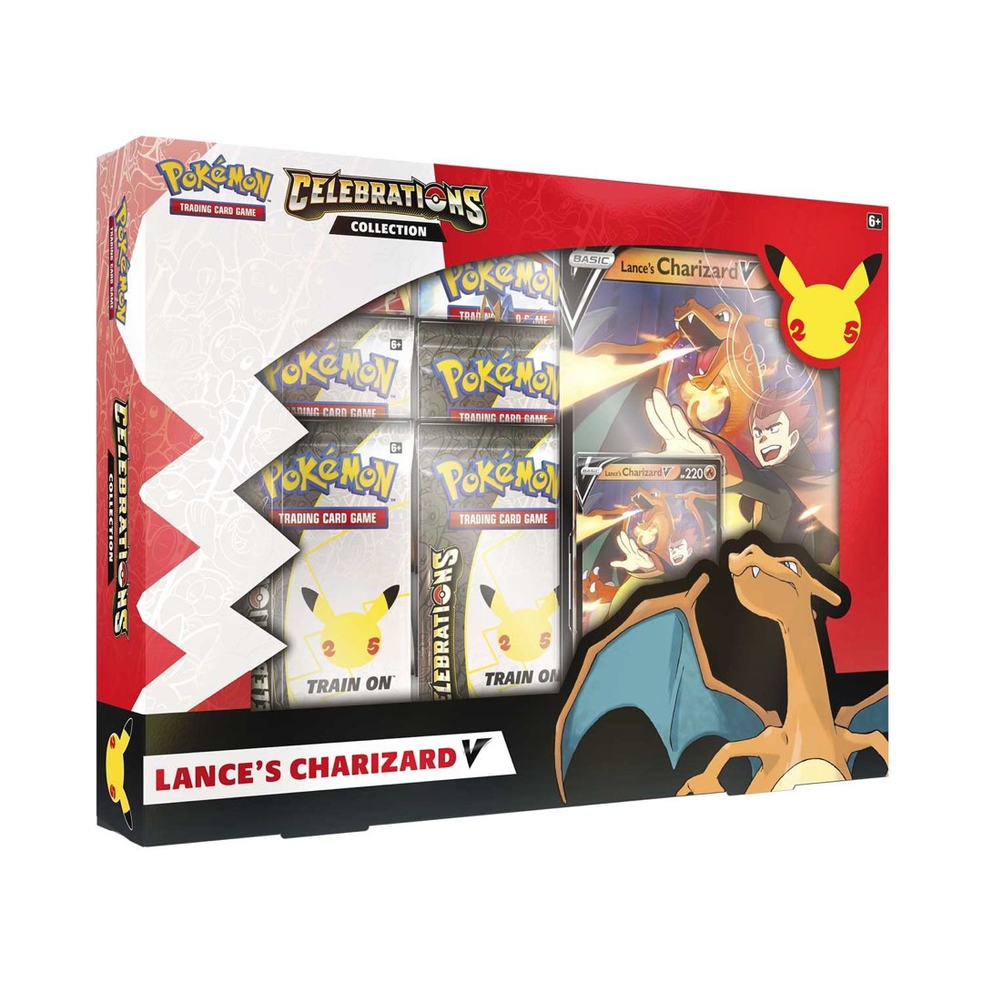 Pokemon TCG 25th Anniversary Celebrations Collection Lance Charizard V, Hobbies & Toys, Toys ...