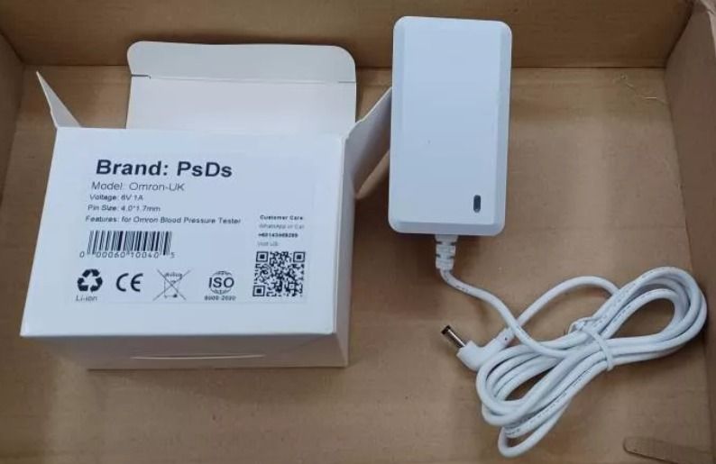 Power Adapter L Shape Pin Design UK Plug for OMRON blood pressure ...