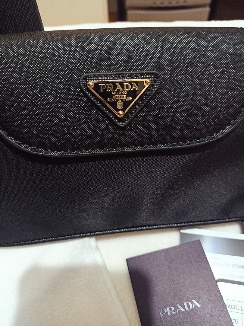 Prada chain sling bag, Luxury, Bags & Wallets on Carousell