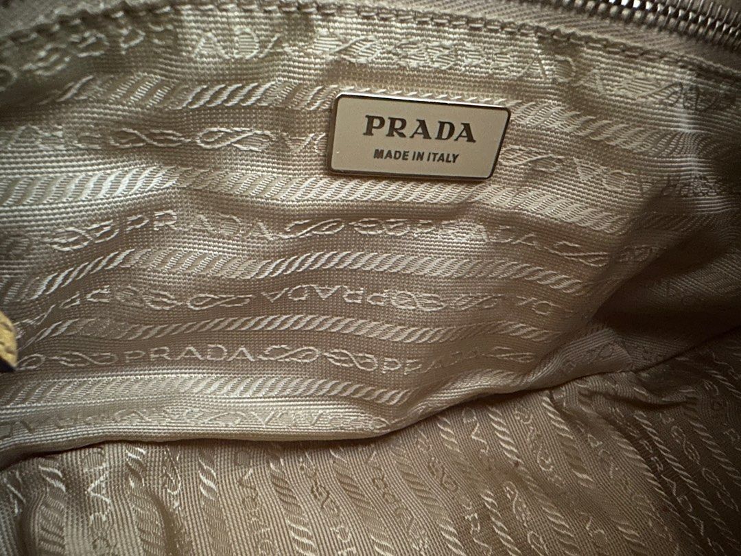 Prada Iconic Canapa Moon Bag, Luxury, Bags & Wallets on Carousell