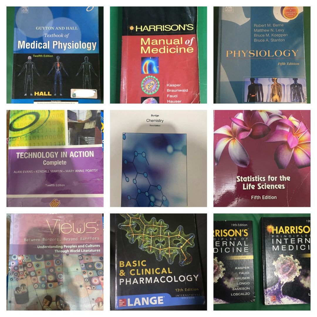 Pre med / Medical Books Harrisons Guyton Katzung Netter Robbins ...