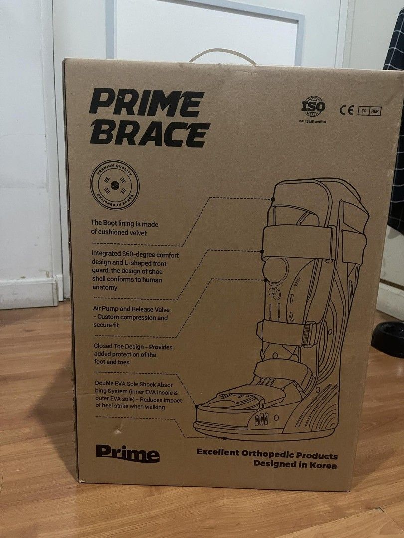 PRIME BRACE CAST BOOT (Small,left foot) on Carousell