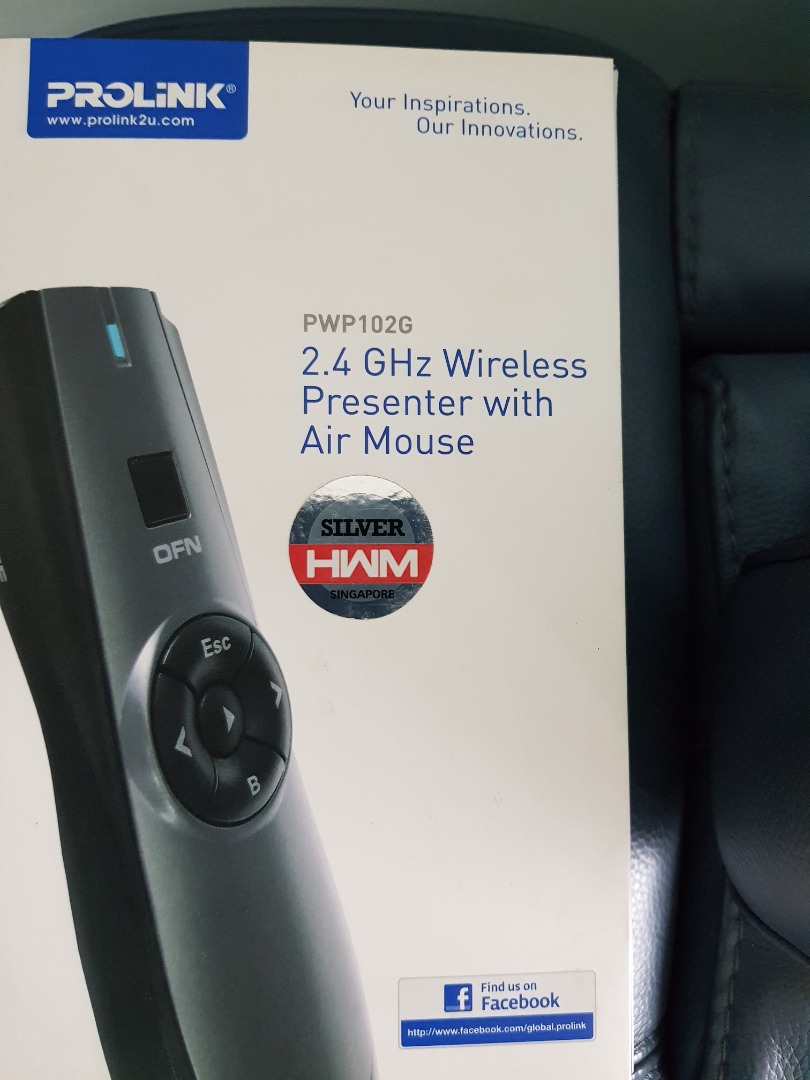Prolink Digital Wireless Presenter with Mouse, Computers & Tech, Parts ...