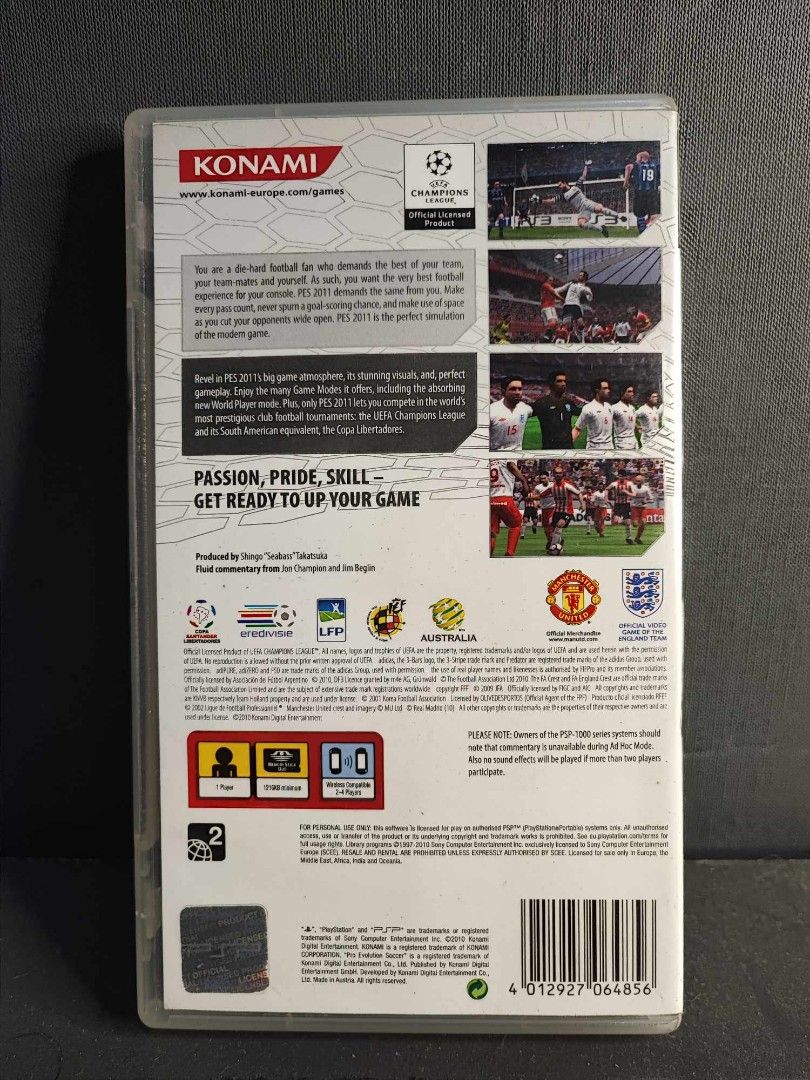 PSP UMD Games PES 2011, Video Gaming, Video Games, PlayStation on Carousell