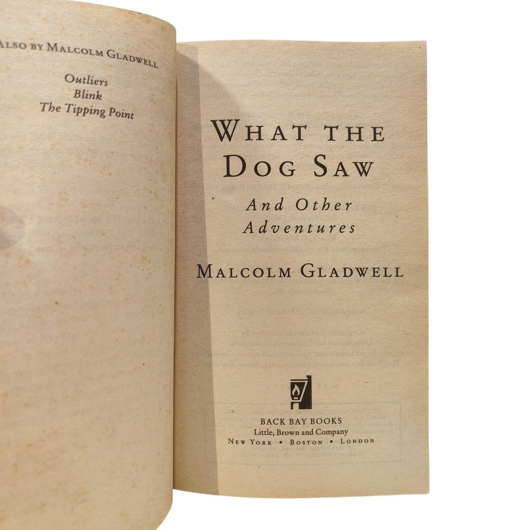 What the Dog Saw and Other Adventures(Malcolm Gladwell), Hobbies & Toys ...