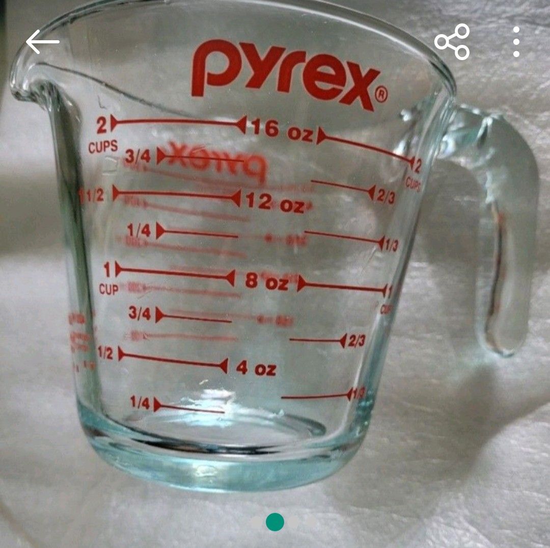 Pyrex Glass Measuring Cup 500ml, Furniture & Home Living, Kitchenware ...