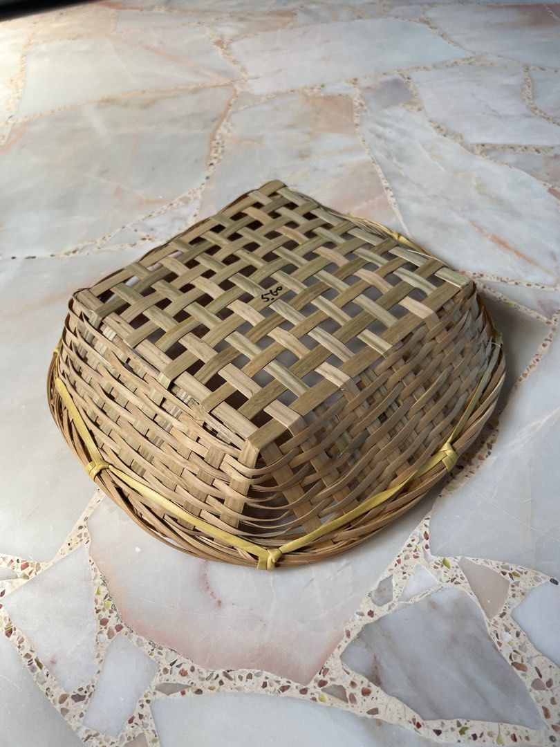 rattan basket bowl plate holder, Furniture & Home Living, Home Decor ...
