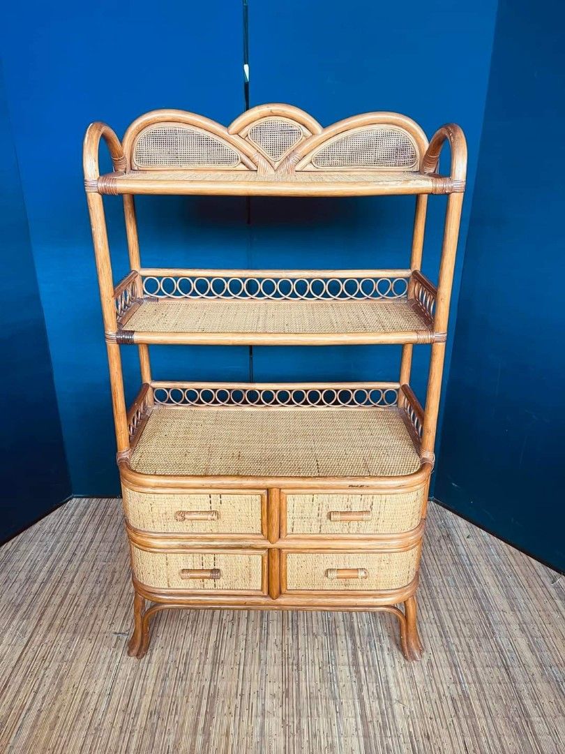 Rattan Display Cabinet 32”L x 16”W x 55”H Php 6500 Solid rattan 4 ...
