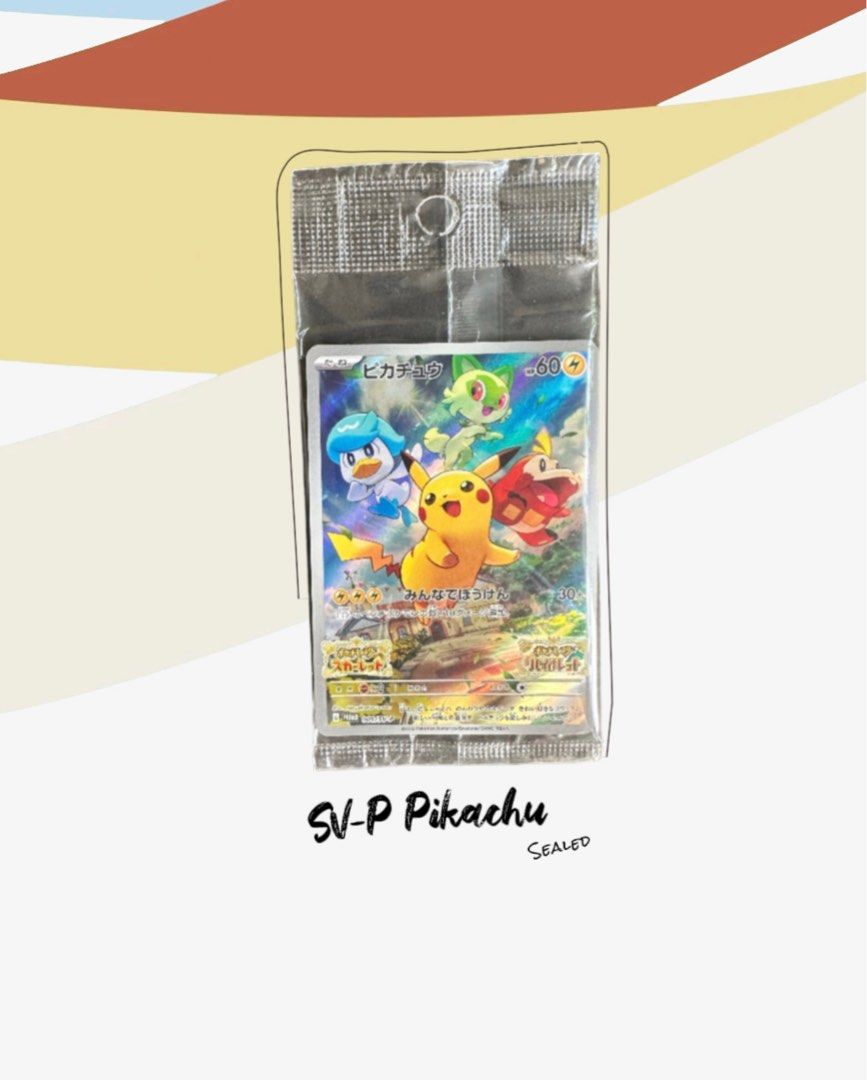 (READY STOCKS) 001/SV-P Pikachu Promo Scarlet Violet Japanese | Pokemon ...