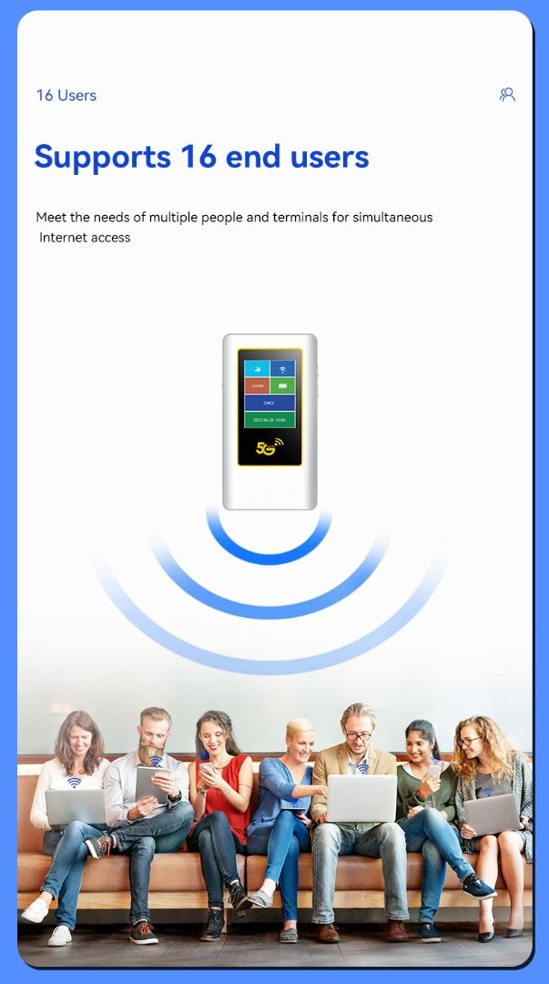 REAL 5G MiFi High Speed Up To 2.77Gbps Modem UNLIMITED Hotspot Router ...