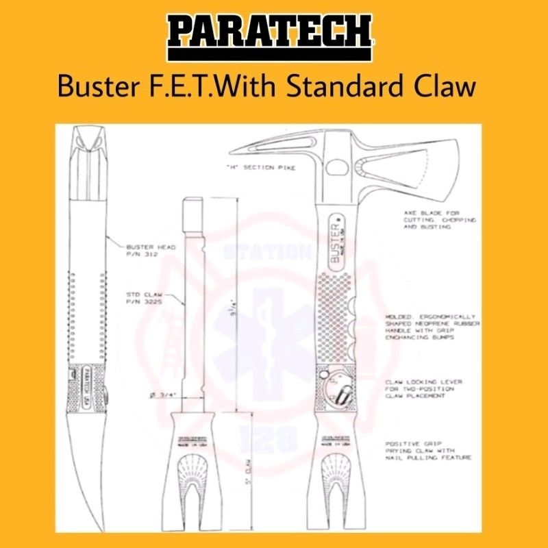 Rescue Tool Paratech 22-000301 Buster Tool w/Standard Claw NICKEL on ...