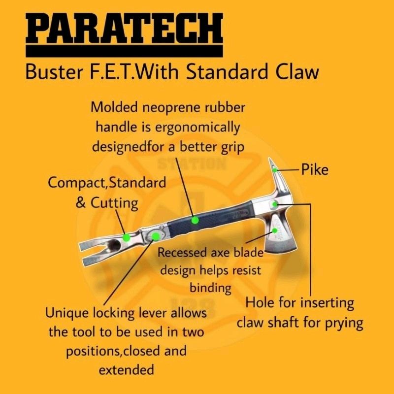Rescue Tool Paratech 22-000301 Buster Tool w/Standard Claw NICKEL on ...