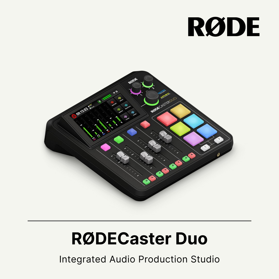 RodeCaster Duo Dual Input Audio Interface Production Studio, Audio ...