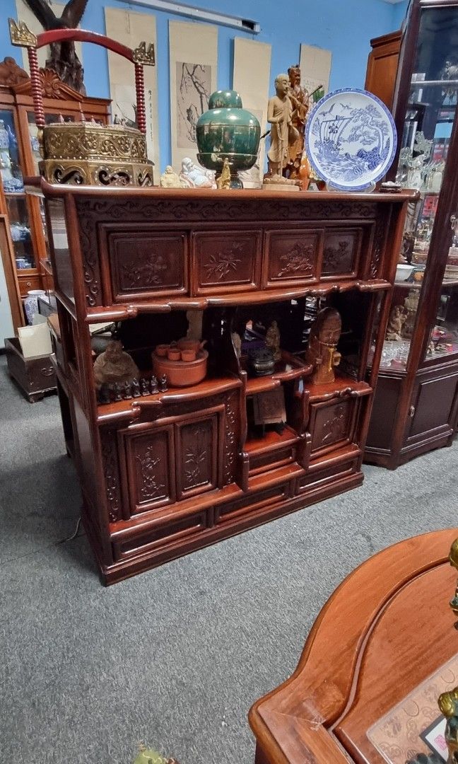 Rosewood display cabinet, Hobbies & Toys, Memorabilia & Collectibles ...