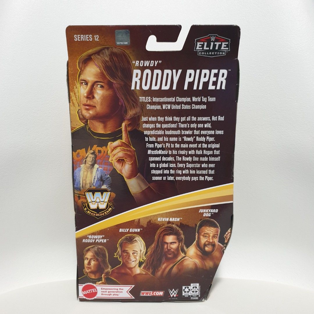 ROWDY RODDY PIPER WWE Legends Series 12, Hobbies & Toys, Toys & Games on Carousell