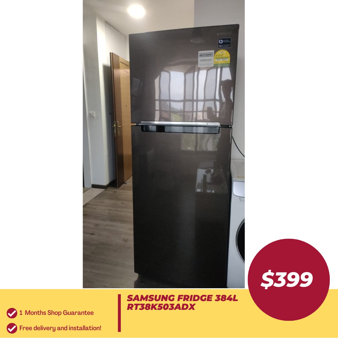 SAMSUNG Fridge 384L RT38K503ADX, TV & Home Appliances, Kitchen ...