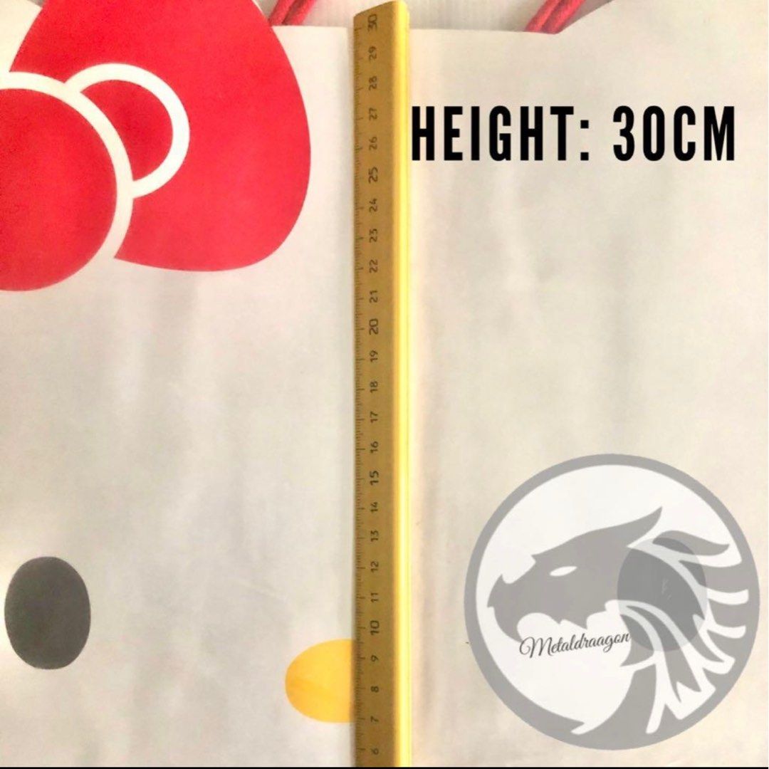 Sanrio Hello Kitty Paper Bag (Glossy) - Hard to find & Rare, Hobbies ...