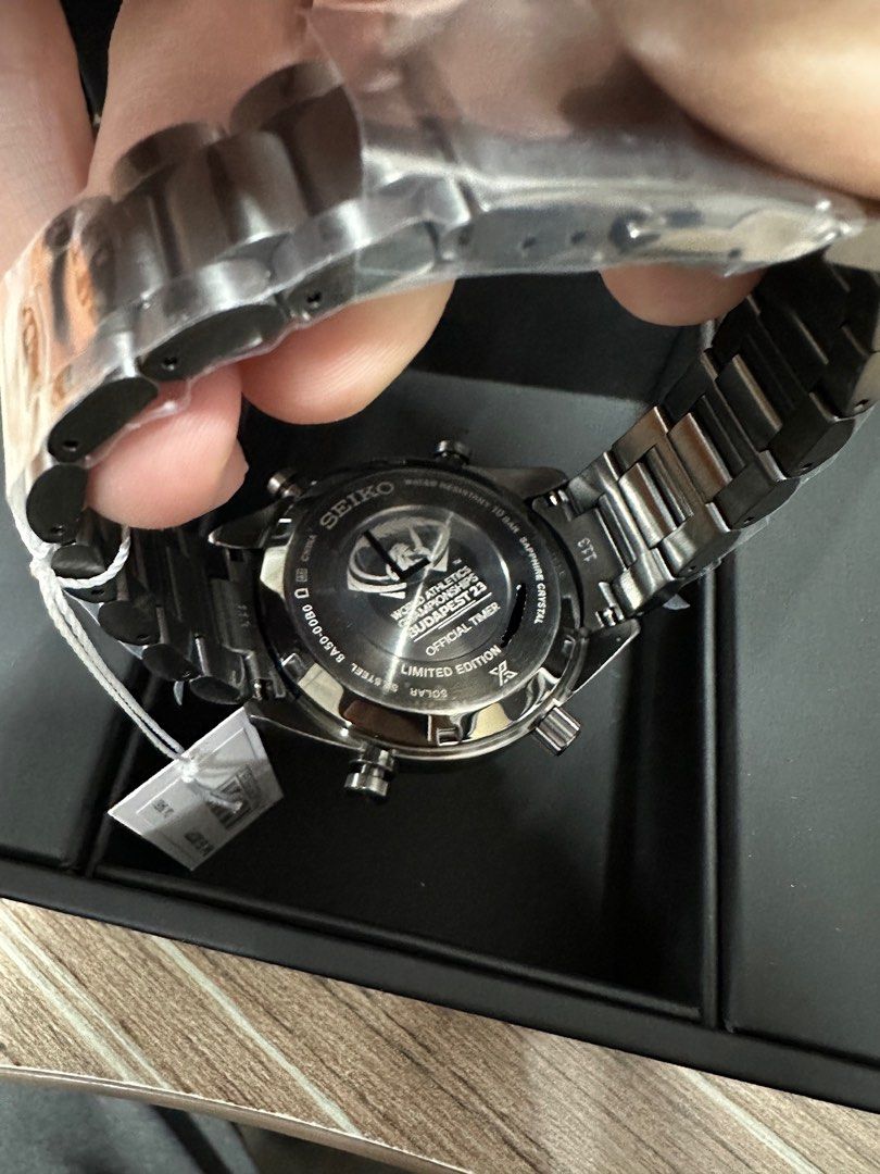 SEIKO PROSPEX SFJ007P1 ONE HUNDREDTH OF A SECOND 2023 WORLD ATHLETICS ...