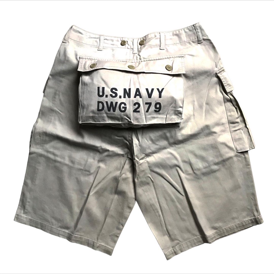 Short pants U.S navy monkey, Fesyen Pria, Pakaian , Bawahan di Carousell