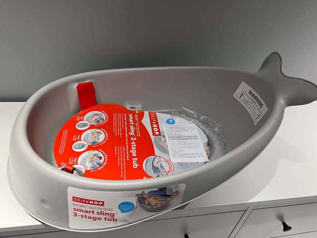 Skip Hop Moby Smart Sling 3 Stage Bathtub, Babies & Kids, Bathing ...