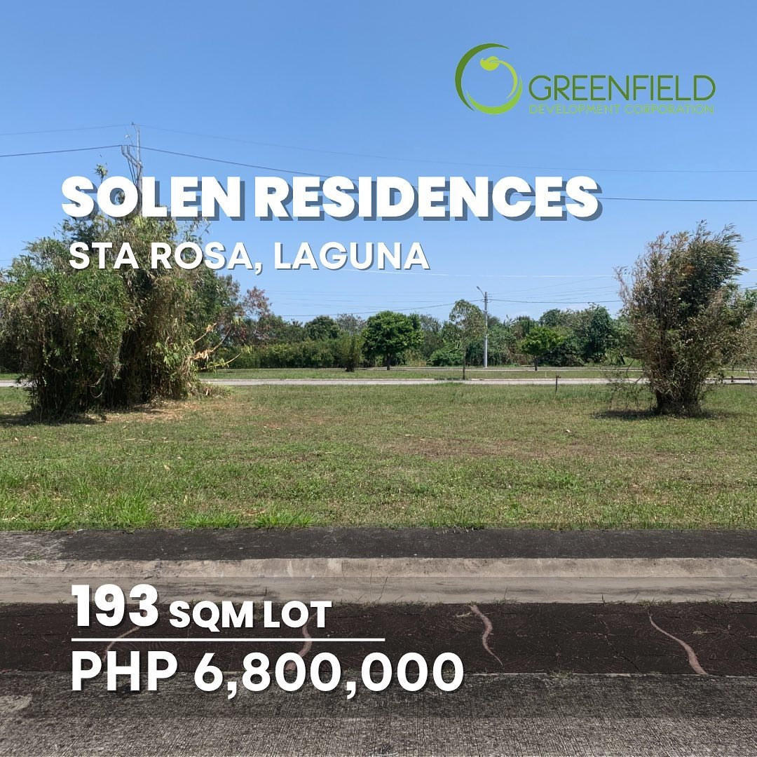 Solen Residences, Sta Rosa. Laguna, Property, For Sale, Lot on Carousell