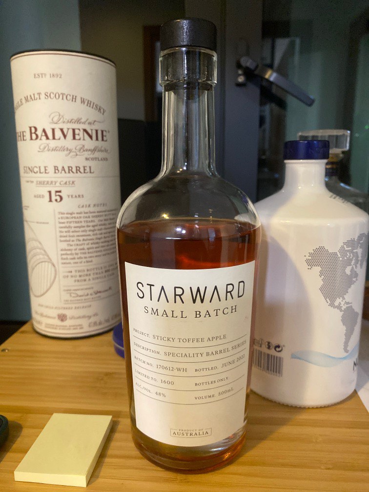Starward Small Batch Sticky Toffee Apple whisky, Food & Drinks ...
