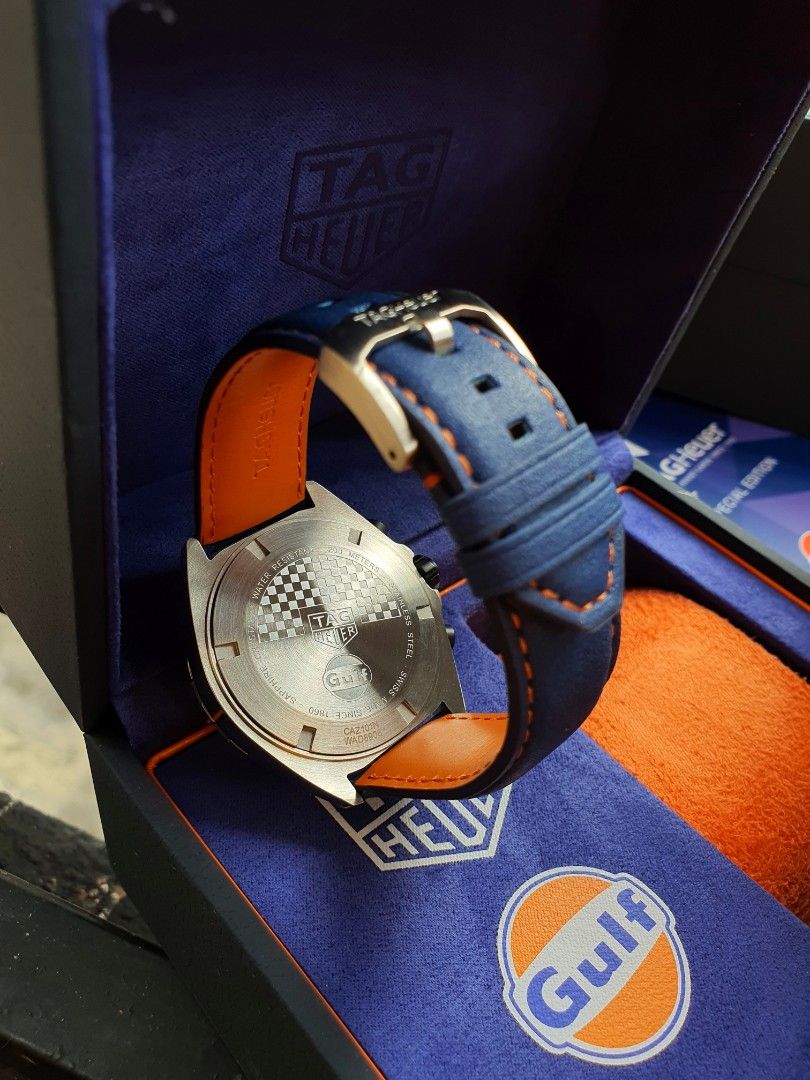 TAG Heuer Formula 1 Gulf Racing Special Edition, Men's Fashion, Watches ...
