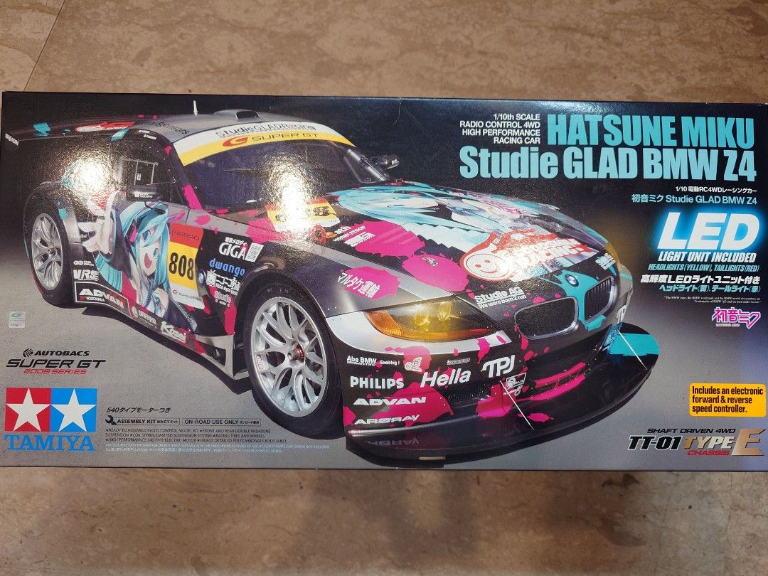 Tamiya 1/10 RC Hatsune Miku Studie Glad BMW Z4, Hobbies & Toys, Toys ...