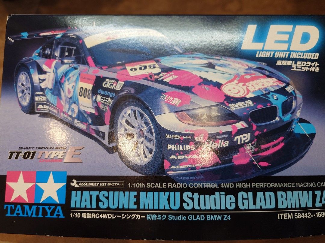 Tamiya 1/10 RC Hatsune Miku Studie Glad BMW Z4, Hobbies & Toys, Toys ...