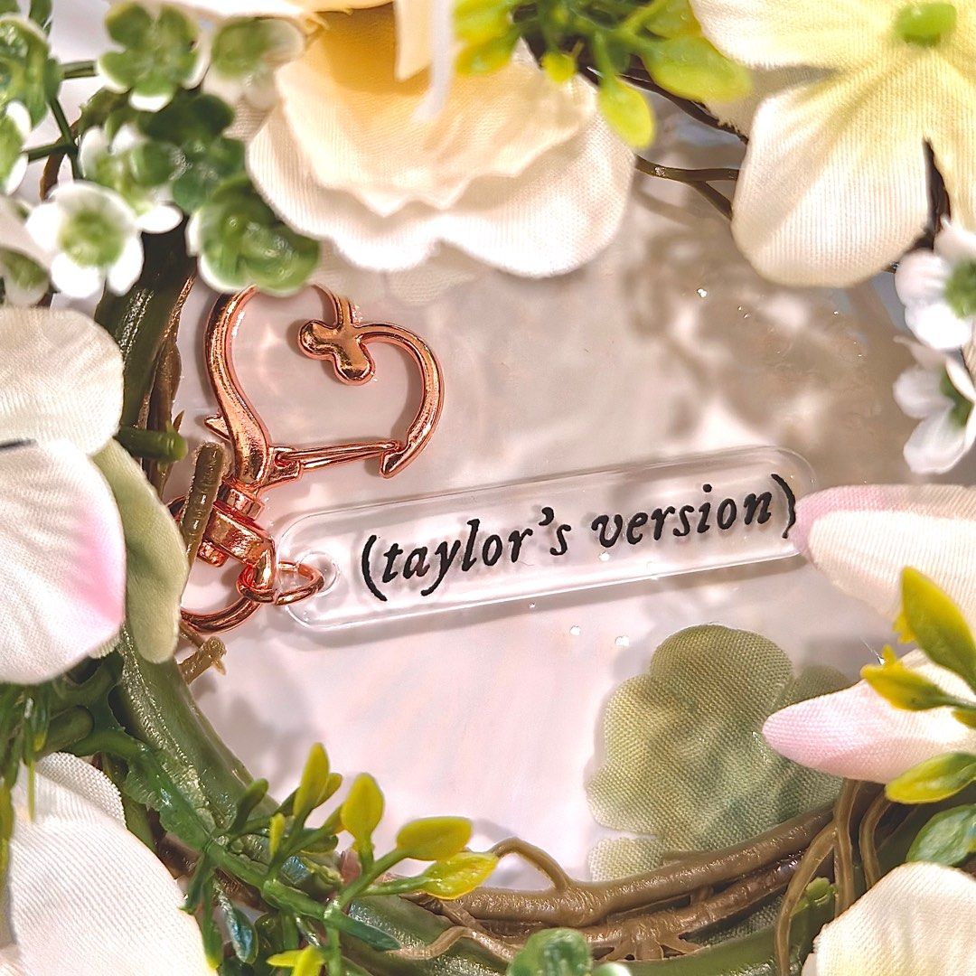 Taylor Swift Taylor’s Version Keychain Merch, Women's Fashion, Jewelry ...