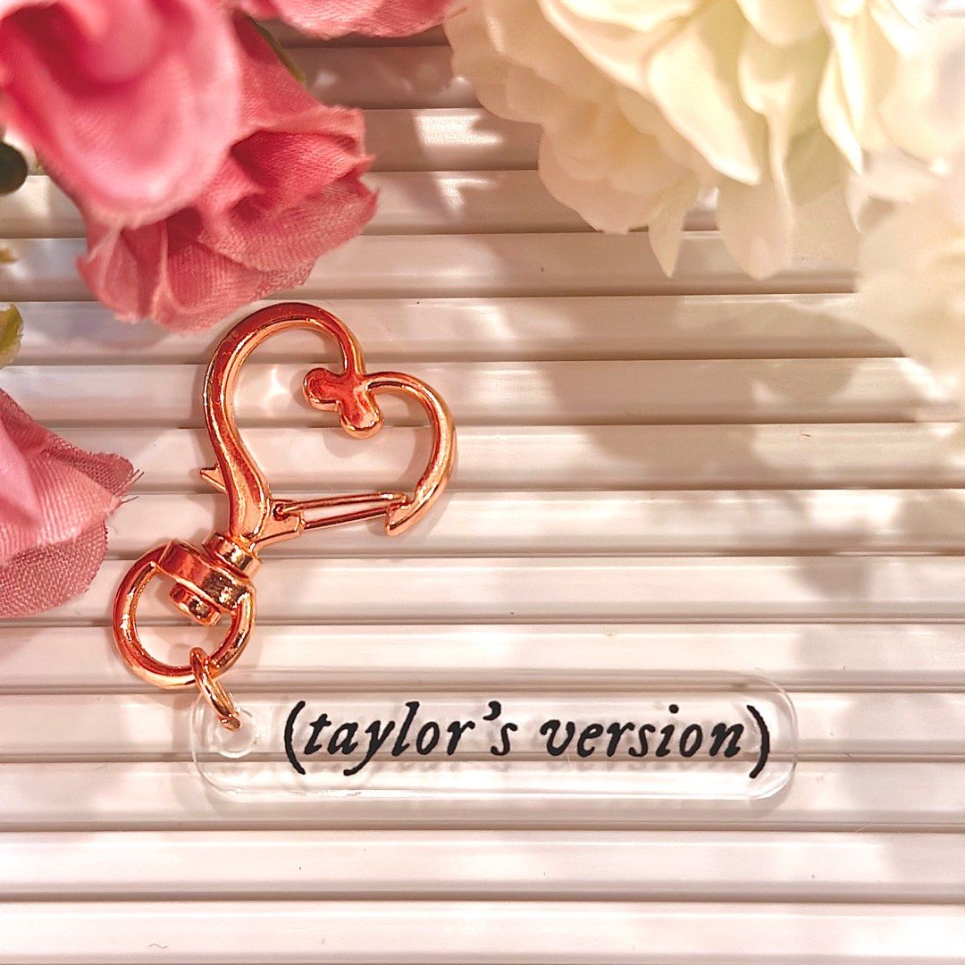 Taylor Swift Taylor’s Version Keychain Merch, Women's Fashion, Jewelry ...