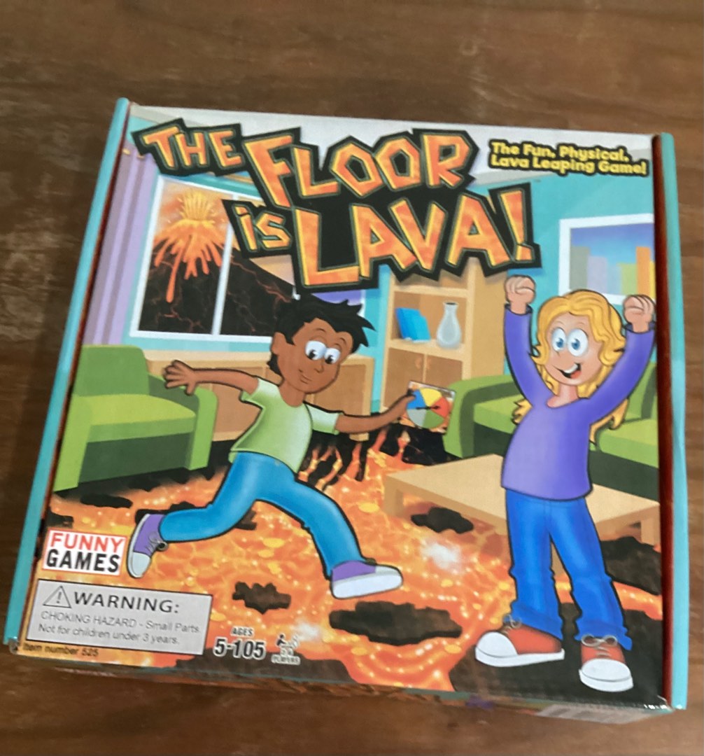 The Floor is Lava game for kids, Hobbies & Toys, Toys & Games on Carousell
