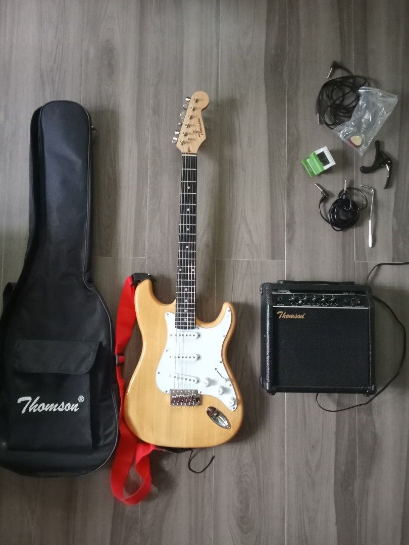 Thomson Electric Guitar Stratocaster: Complete Package, Hobbies & Toys ...