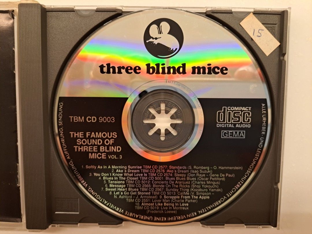 Three Blind Mice TBM CD 9002 - The Famous Sound of Three Blind mice vol. 3, Hobbies & Toys ...
