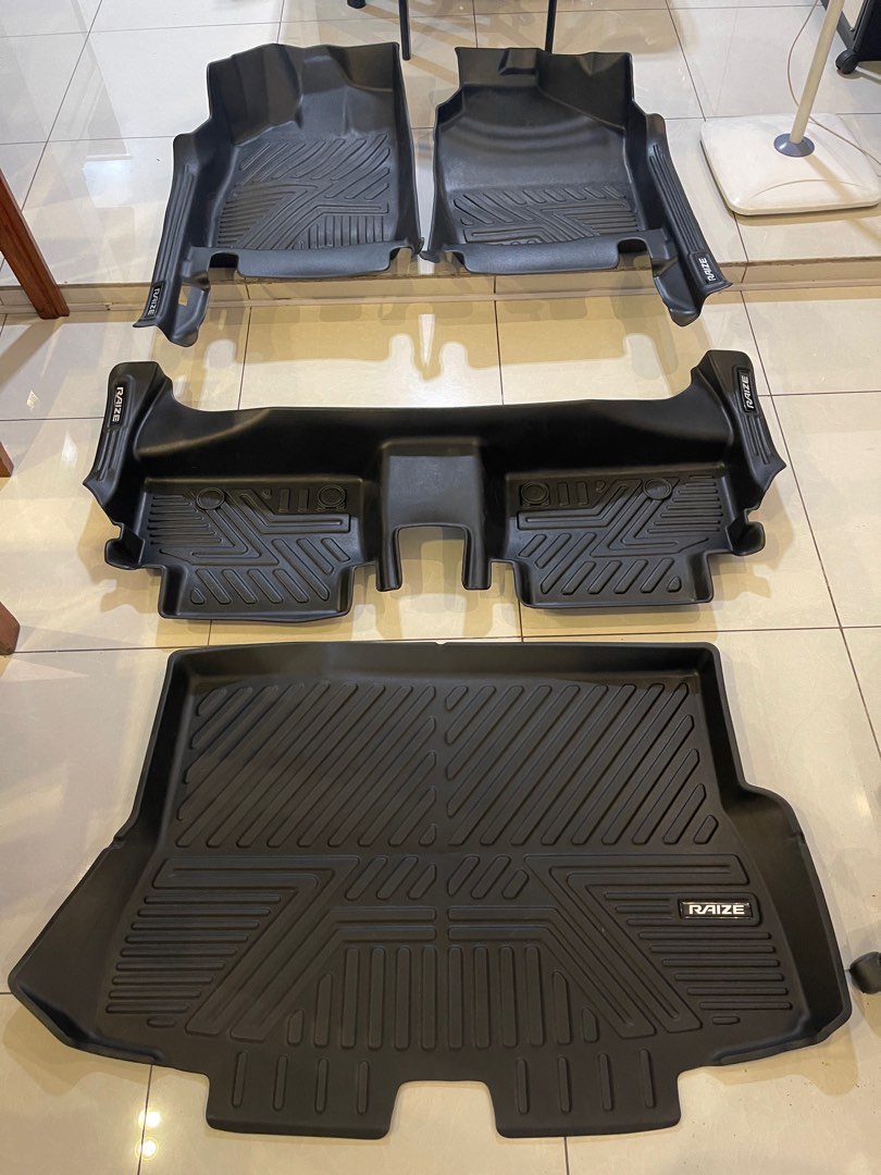 Toyota Raize 5D Deep Dish Matting + Trunk Tray, Car Parts & Accessories ...