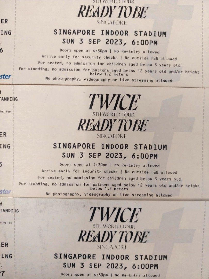 TWICE concert Tickets, Tickets & Vouchers, Event Tickets on Carousell