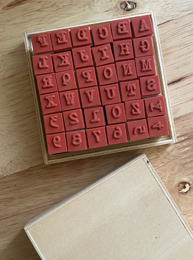 Typo Alphabet & Numbers Stamp Set (Never used), Hobbies & Toys ...