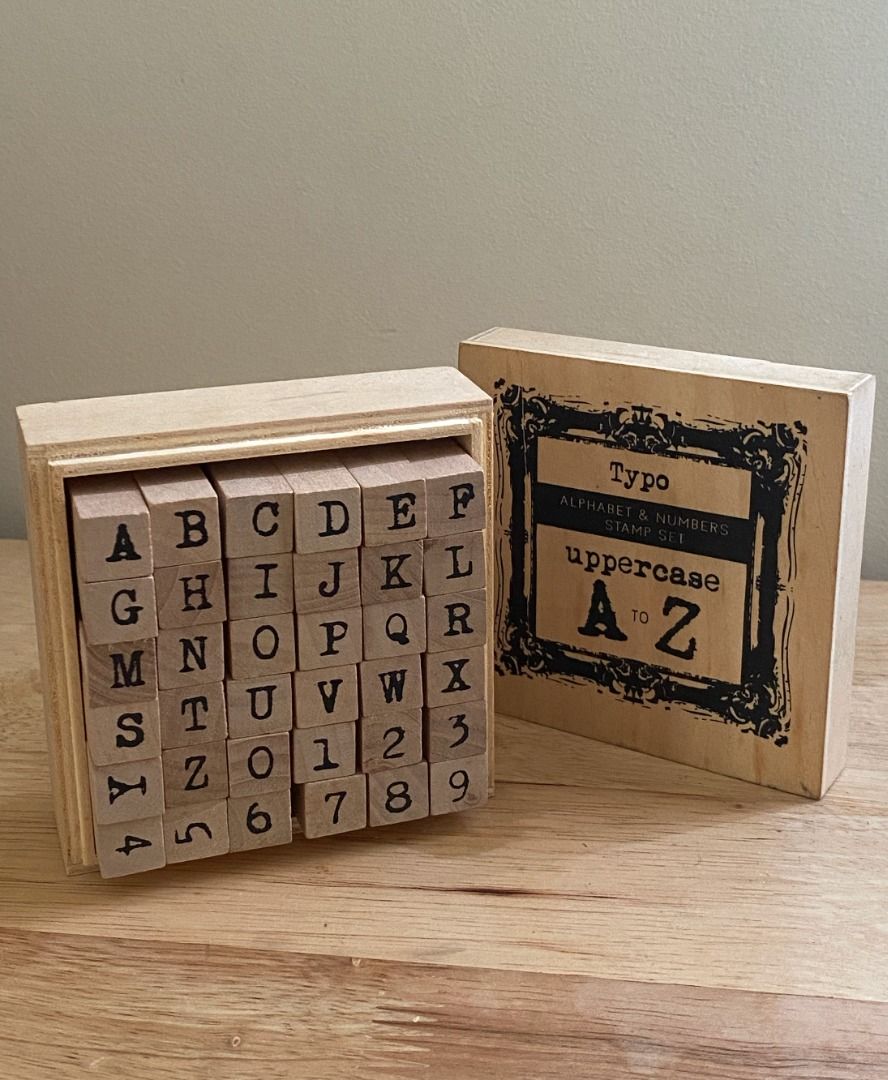 Typo Alphabet & Numbers Stamp Set (Never used), Hobbies & Toys ...