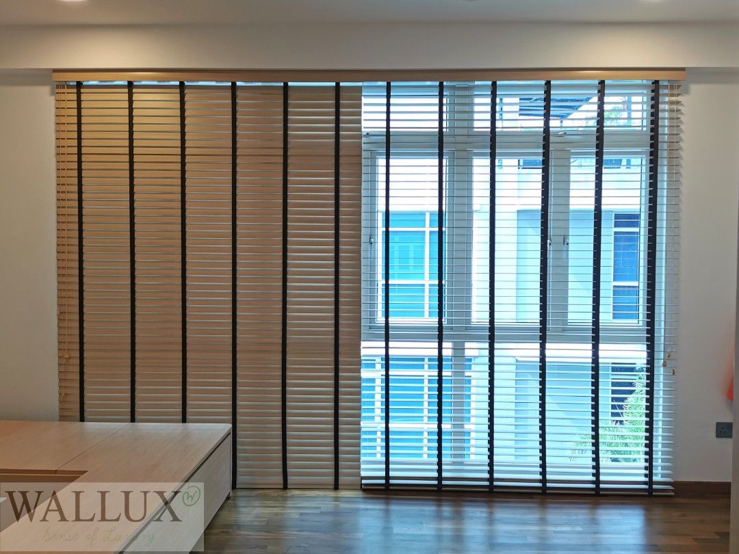 Venetian Blinds / Pvc wood blinds, Furniture & Home Living, Home Decor ...