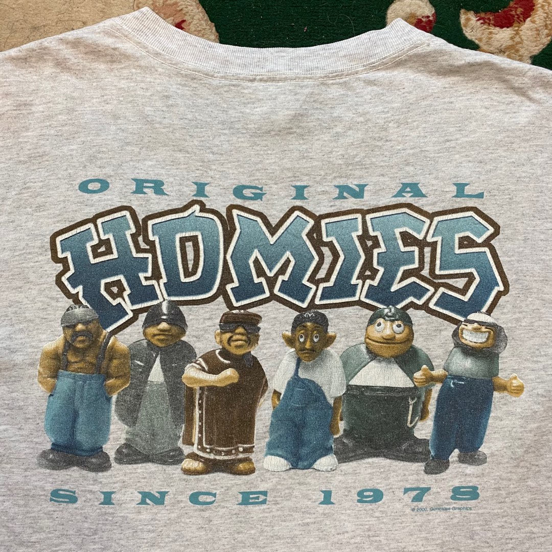 Vintage 2000 Original Homies by Gonzales Graphics Tshirt, Men's Fashion ...