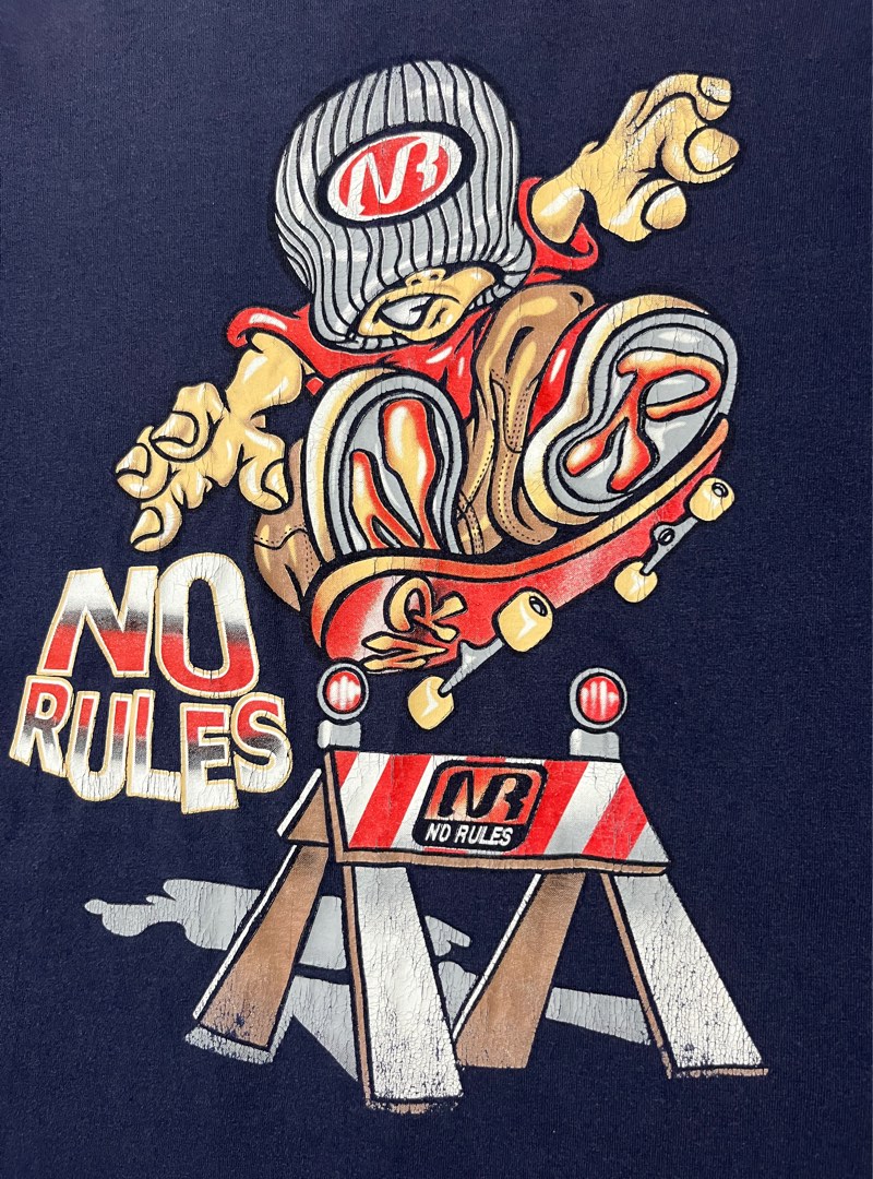 Vintage 90’s No Rules Tee, Men's Fashion, Tops & Sets, Tshirts & Polo ...