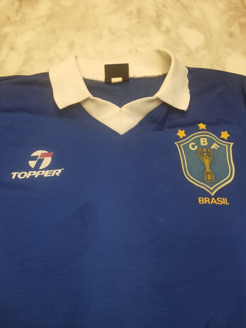 Vintage Rare Brazil 1986 Topper Away Jersey, Hobbies & Toys ...