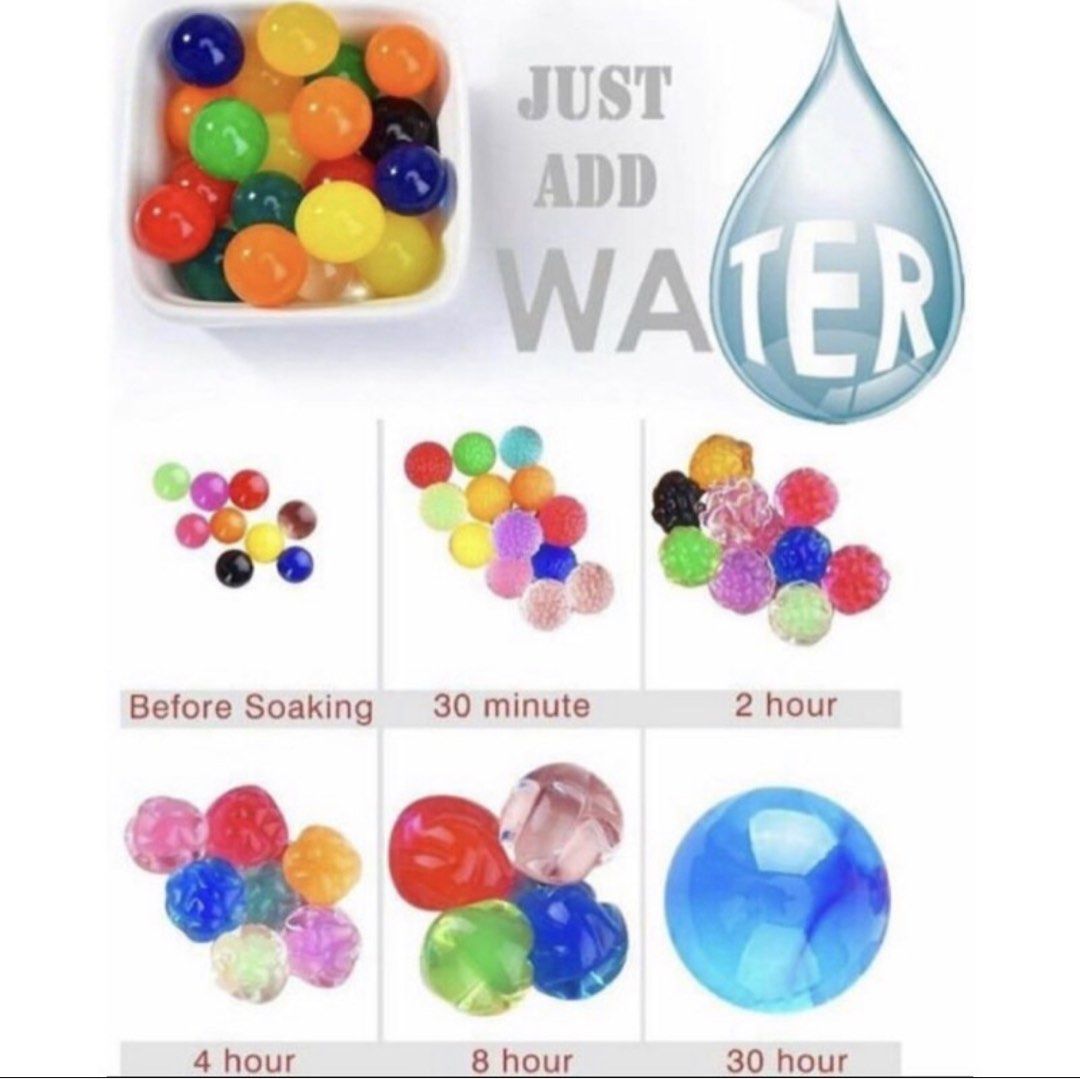 Small Medium Giant Water Beads Sensory Play, Hobbies & Toys, Toys ...
