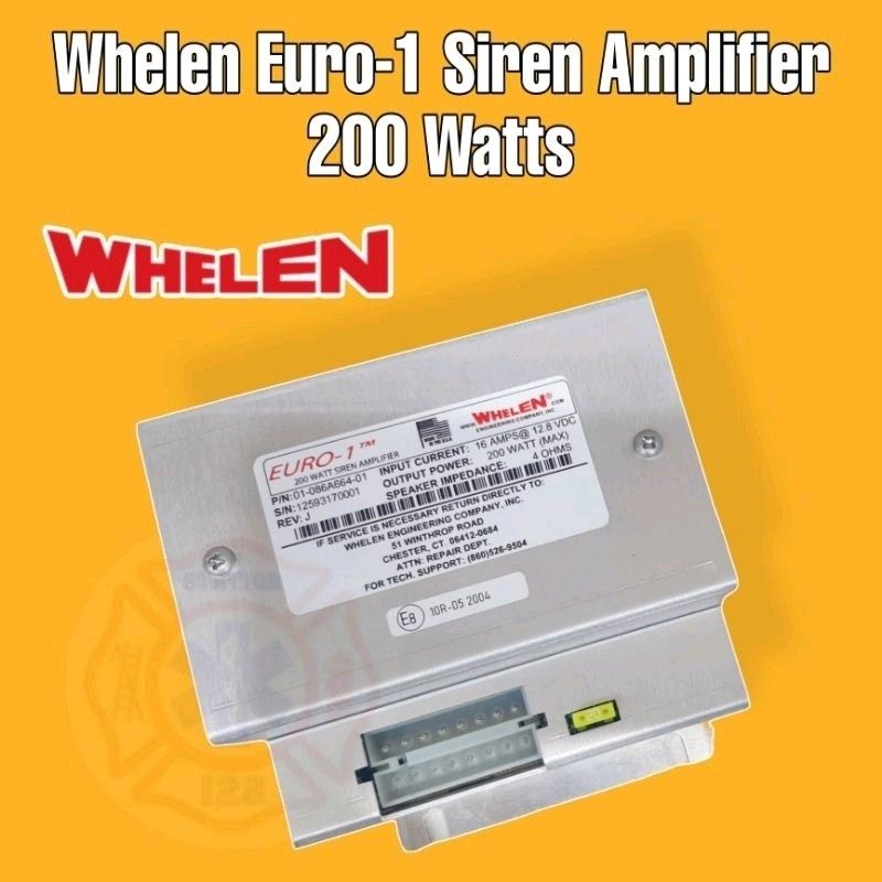 Whelen Euro-1 Siren Amplifier 200 Watts, Furniture & Home Living, Home ...