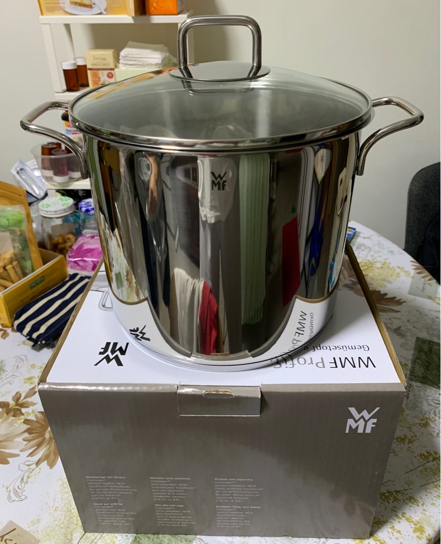 WMF cooking pot 8.8 Litre, 24cm lid, Furniture & Home Living ...
